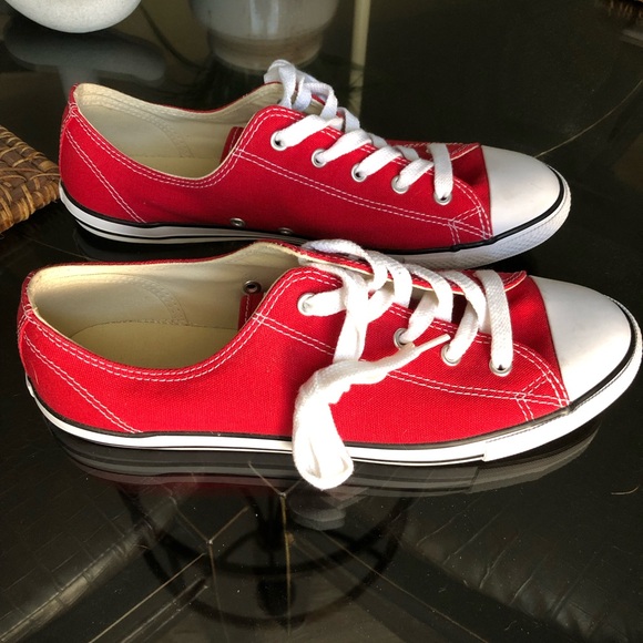 Converse | Shoes | Converse Red Sneakers | Poshmark